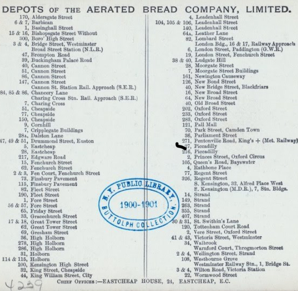 The Aerated Bread Company – A Mudlark's Diary